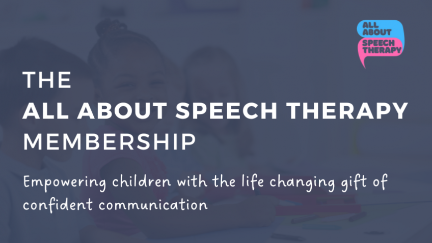 The launch of the All About Speech Therapy membership! | www ...